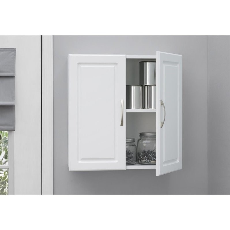 SystemBuild Kendall 36" Utility Storage Cabinet - White | Homesquare