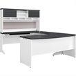 Altra Furniture Pursuit U Configuration Office Set in White and Gray ...
