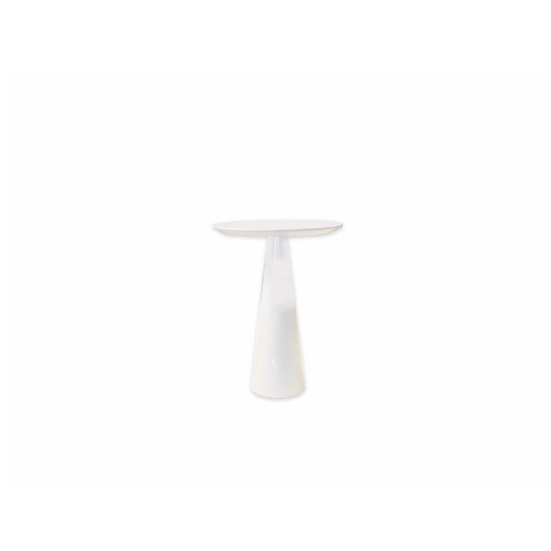 Mobital Tower Tall End Table in High Gloss White | Cymax Business
