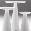 Mobital Tower Tall End Table in High Gloss White | Cymax Business
