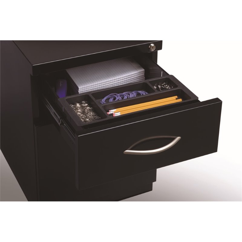 Hirsh 20-in Deep Mobile Pedestal File 2-Drawer Box/File with Arch Pull ...