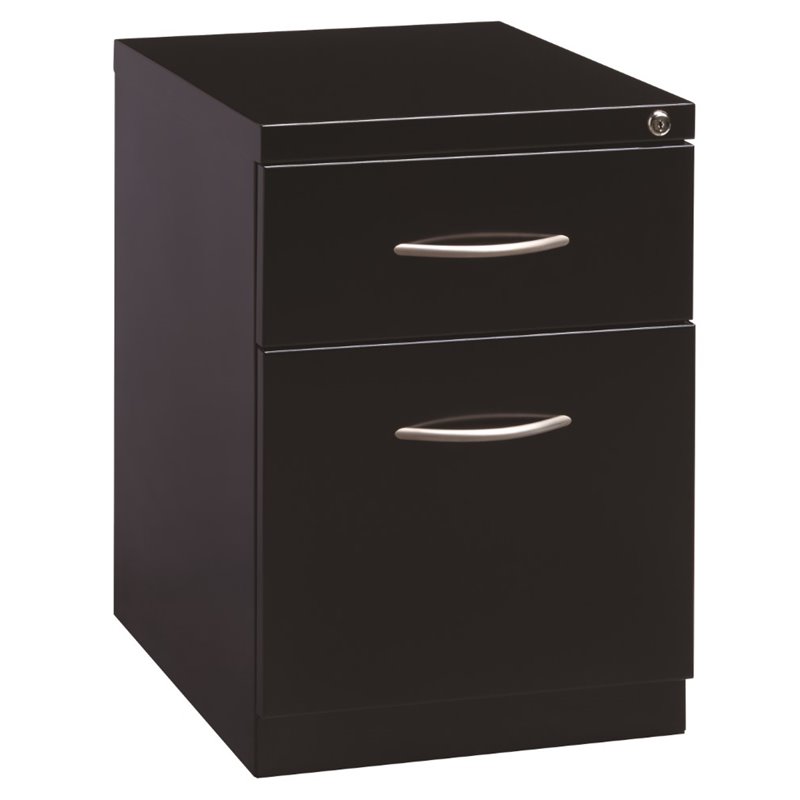 Hirsh 20-in Deep Mobile Pedestal File 2-Drawer Box/File with Arch Pull ...