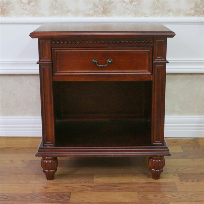 Windsor 1-Drawer Carved End Table | Cymax Business