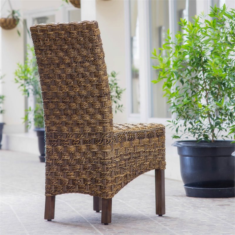 International Caravan Bali Manila Woven Abaca Dining Chair