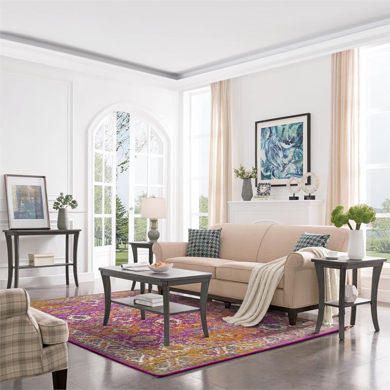 594234 Laraline Vintage Turkish Medallion Faded Fuchsia Area Rug 5'3" x ...