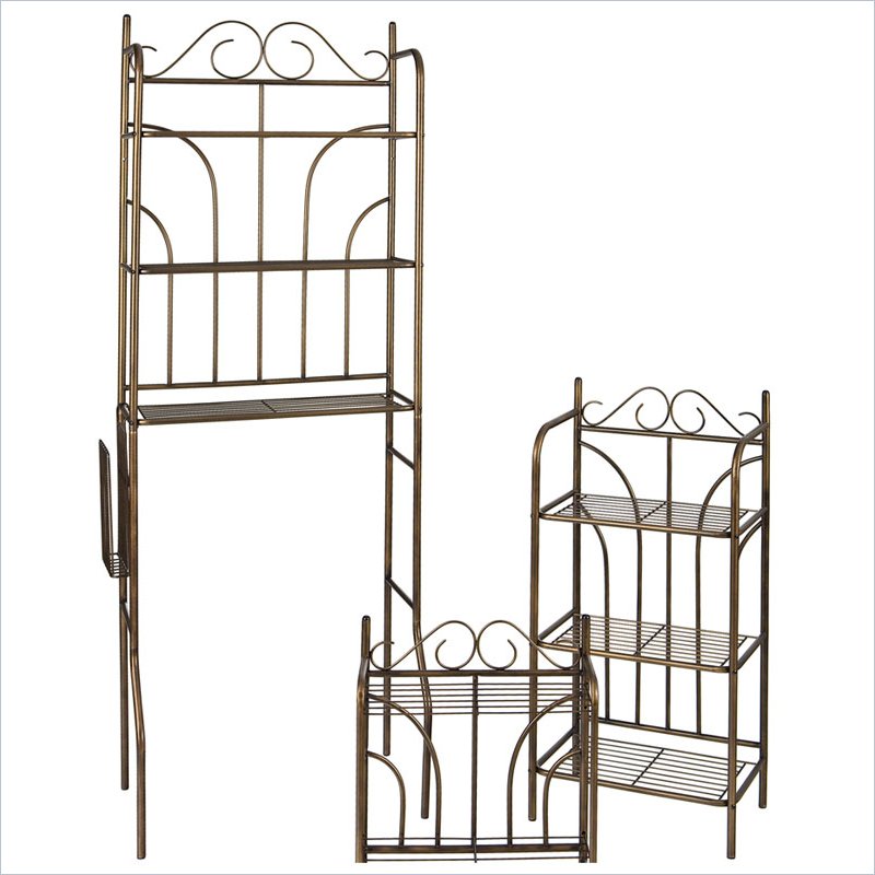 Bronze Scroll 3pc Bath Set - BE3450