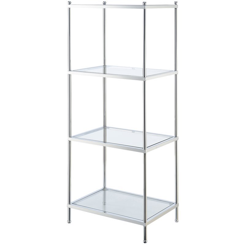 Convenience Concepts Royal Crest Four-Tier Tower/ Clear Glass with ...