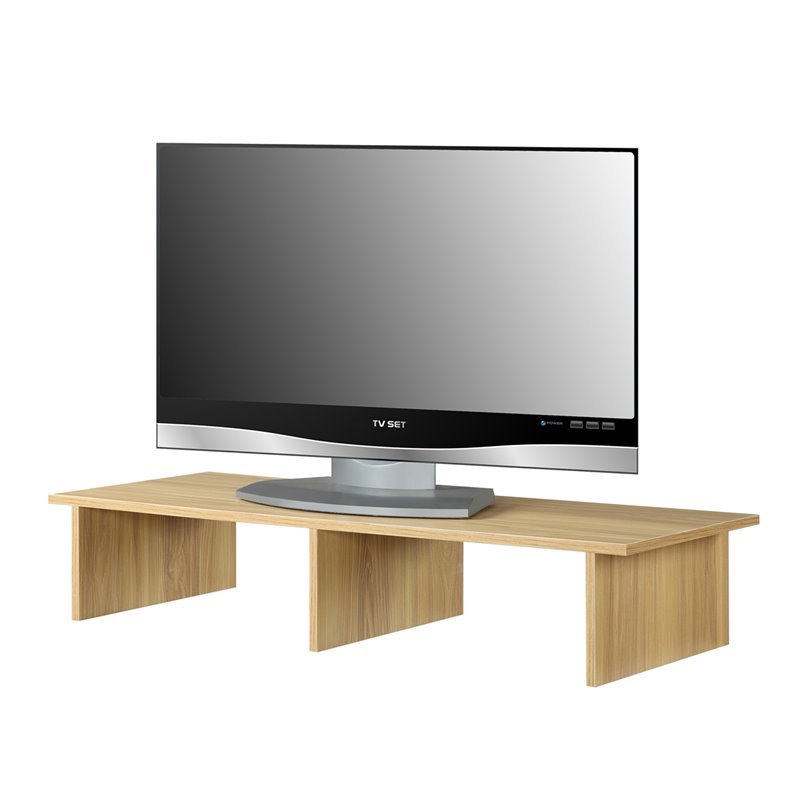 Convenience Concepts Designs2Go Large TV-Monitor Riser in Light Oak ...