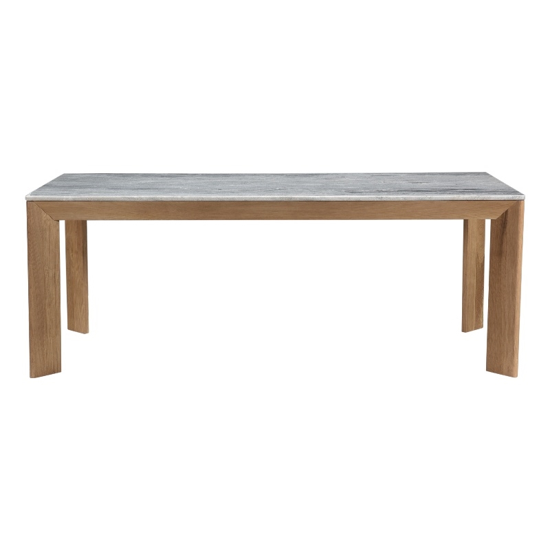Moe's Home Collection Angle Marble Dining Table Rectangular Large ...
