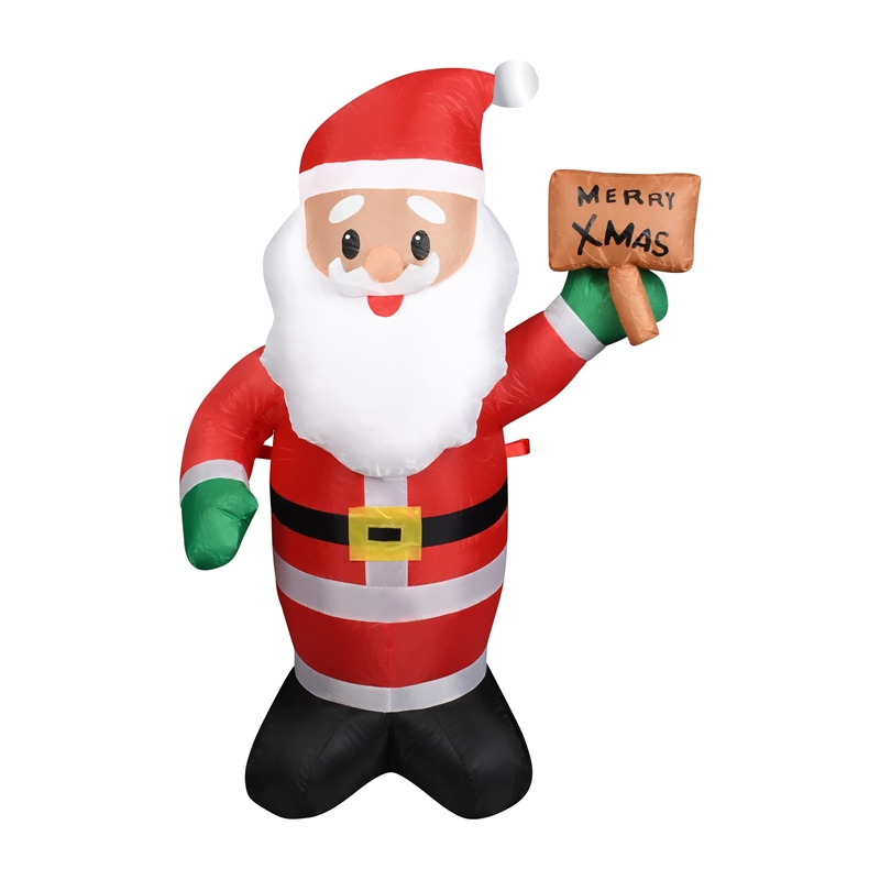 4FT Santa Claus Inflatable with LED lights | Cymax Business