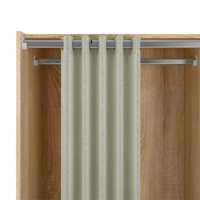 Tvilum Lola 7 Cubby Curtain Storage Unit in Oak Structure and Natural ...