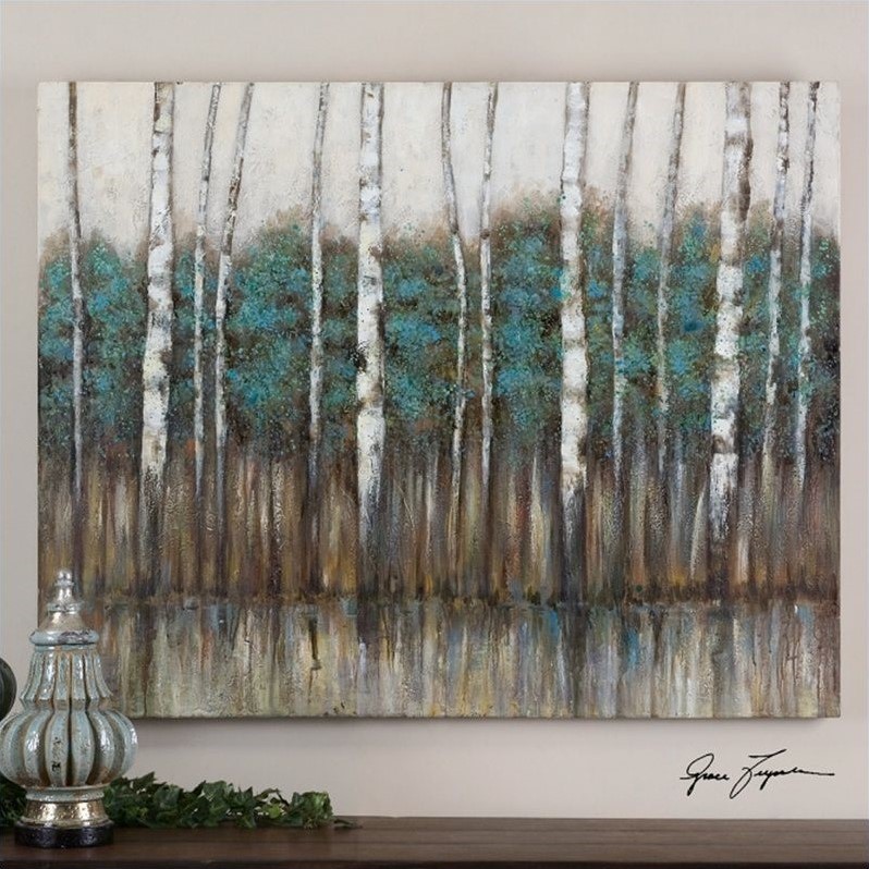 Uttermost Edge Of The Forest Hand Painted Canvas Art - 34284