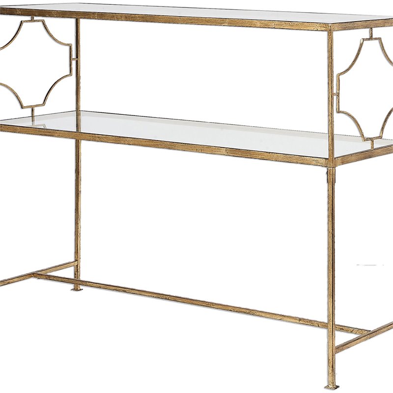 Uttermost Genell Gold Iron Console Table - 24539
