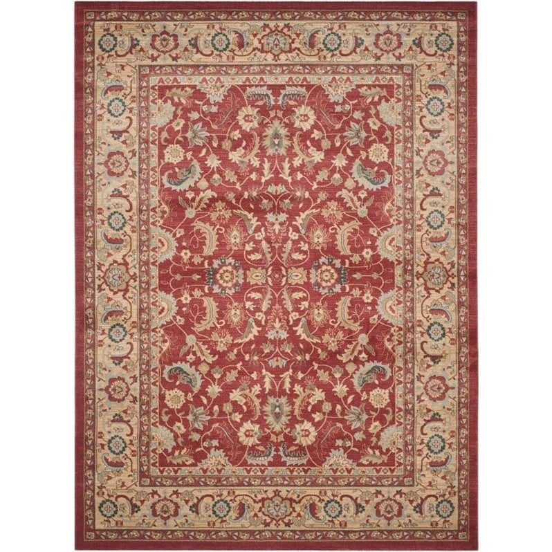 Safavieh Mahal Red Traditional Rug - 9' x 12' | Cymax Business