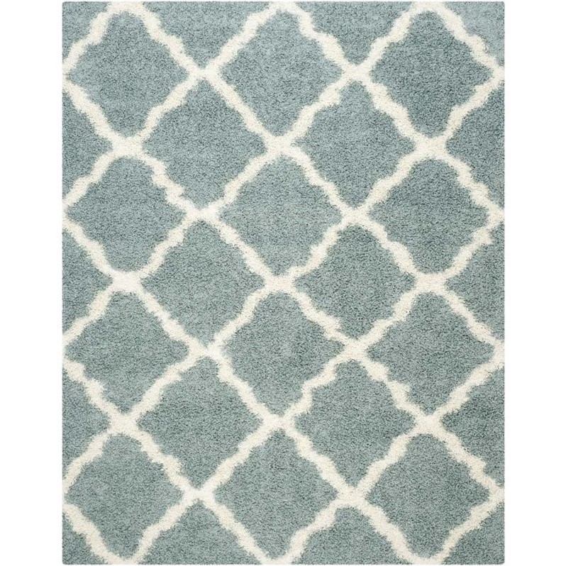 Safavieh Dallas Shag Light Blue Shag Rug - 8' x 10' | Bush Furniture ...