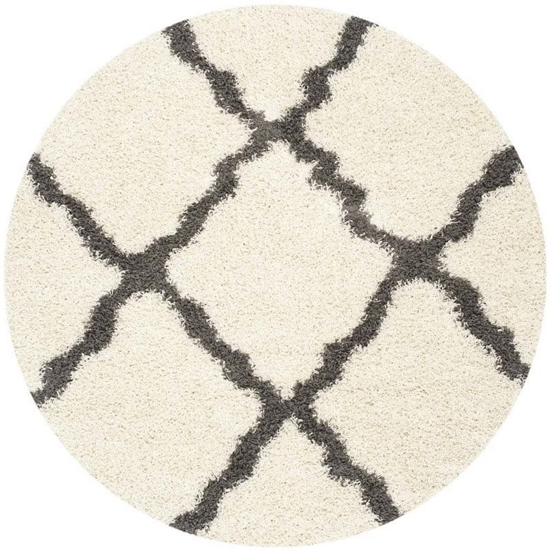Safavieh Dallas Shag Ivory Shag Rug - Round 6 ...