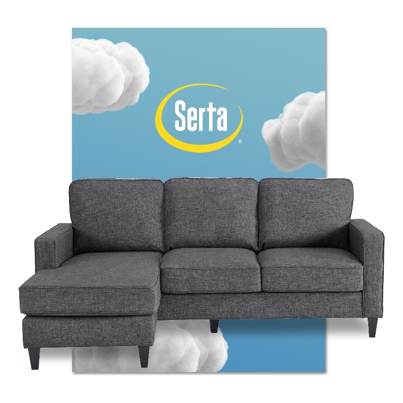 Serta Harmon Sectional - September Gray | BushFurnitureCollection.com