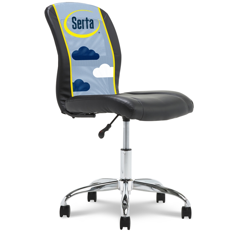 Serta Essential Armless Desk Chair with Breathable Lightweight Mesh ...