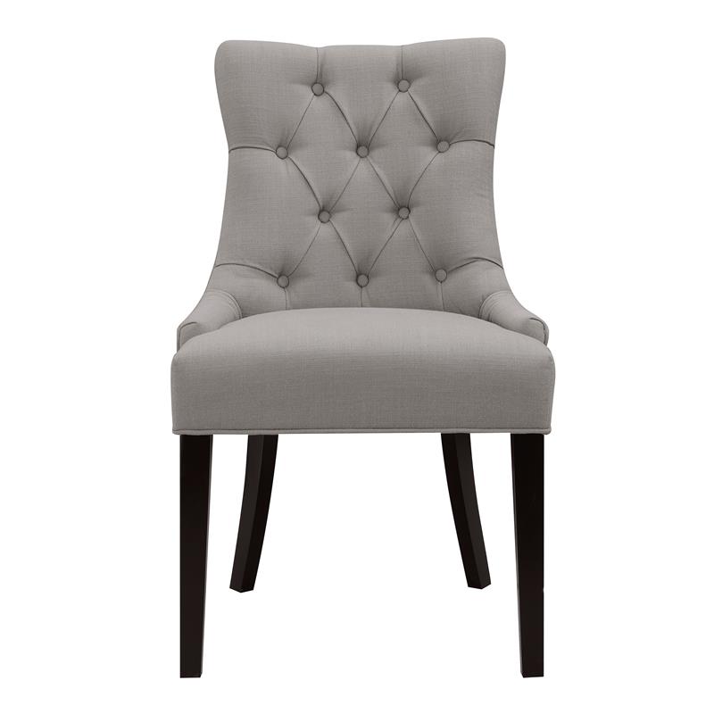 Home Fare Upholstered Button Tufted Dining Chair in Warm Gray | Cymax ... Home Fare Upholstered Button Tufted Dining Chair in Warm Gray | Cymax ...