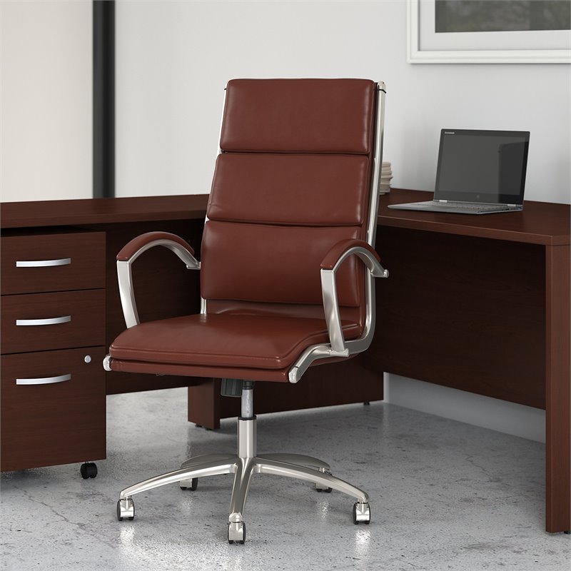 BBF Studio C High Back Contemporary Faux Leather Executive Office Chair ...