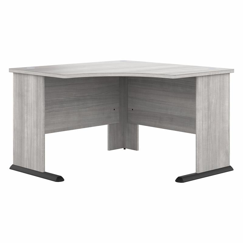 Studio A 48W Corner Computer Desk in Platinum Gray - Engineered Wood ...