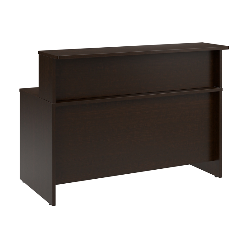 Arrive 60W x 30D Reception Desk with Shelf in Mocha Cherry - Engineered ...