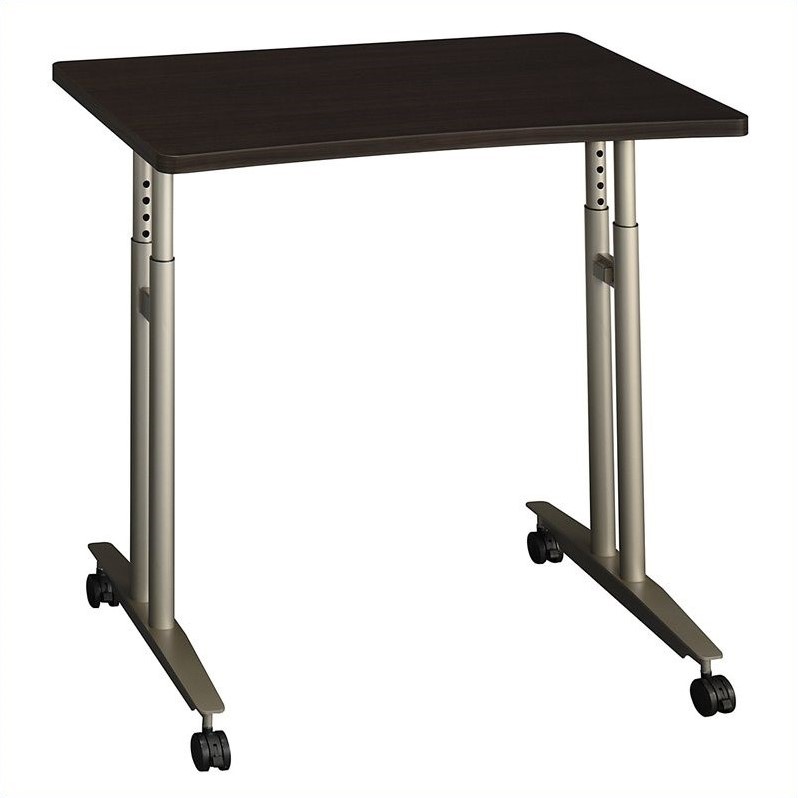 Bush Business Series C Mocha Cherry Adjustable Height Table - WC12982