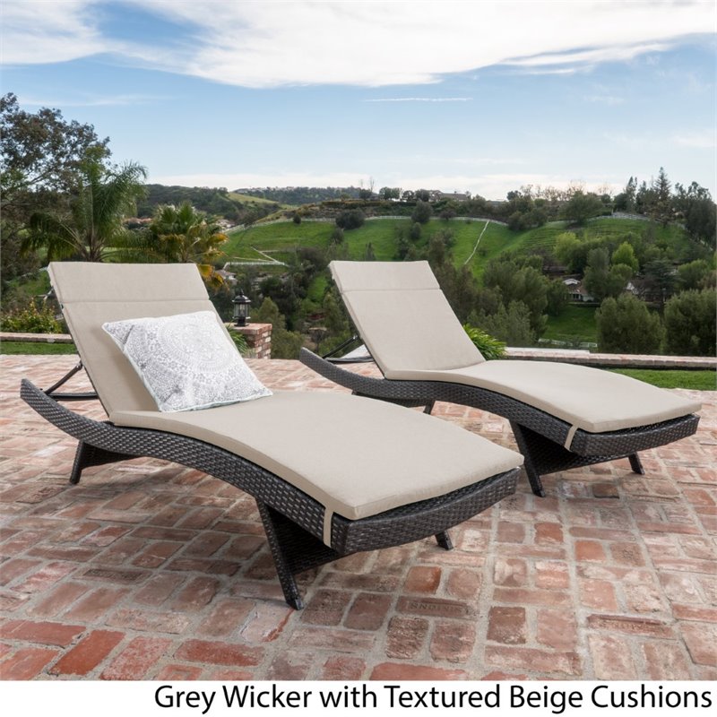 Salem wicker chaise lounge store