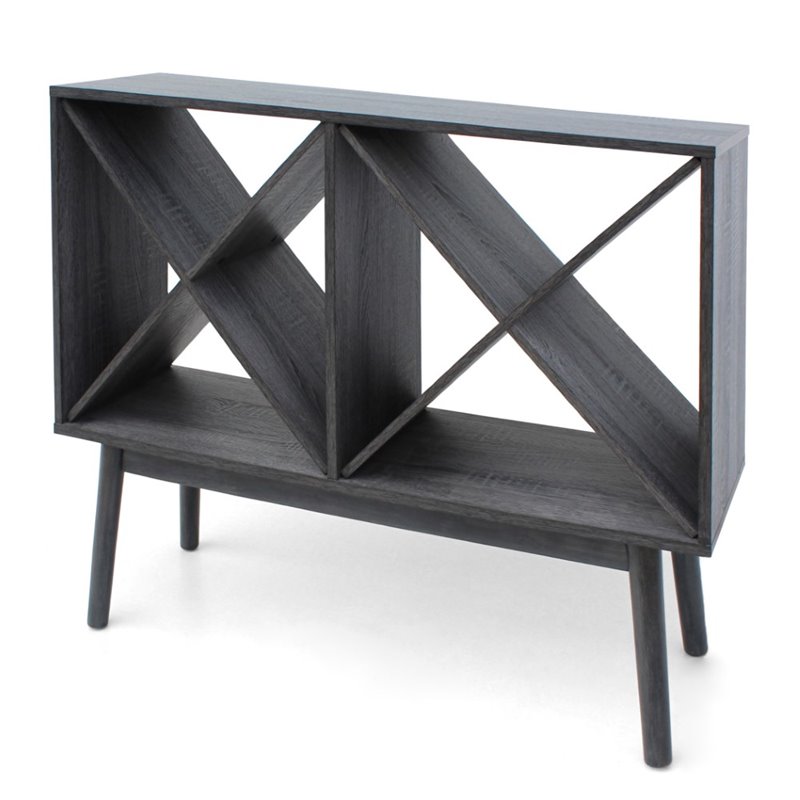 Noble House Birny Mid Century Modern Wine Rack in Sonoma Gray Oak ...