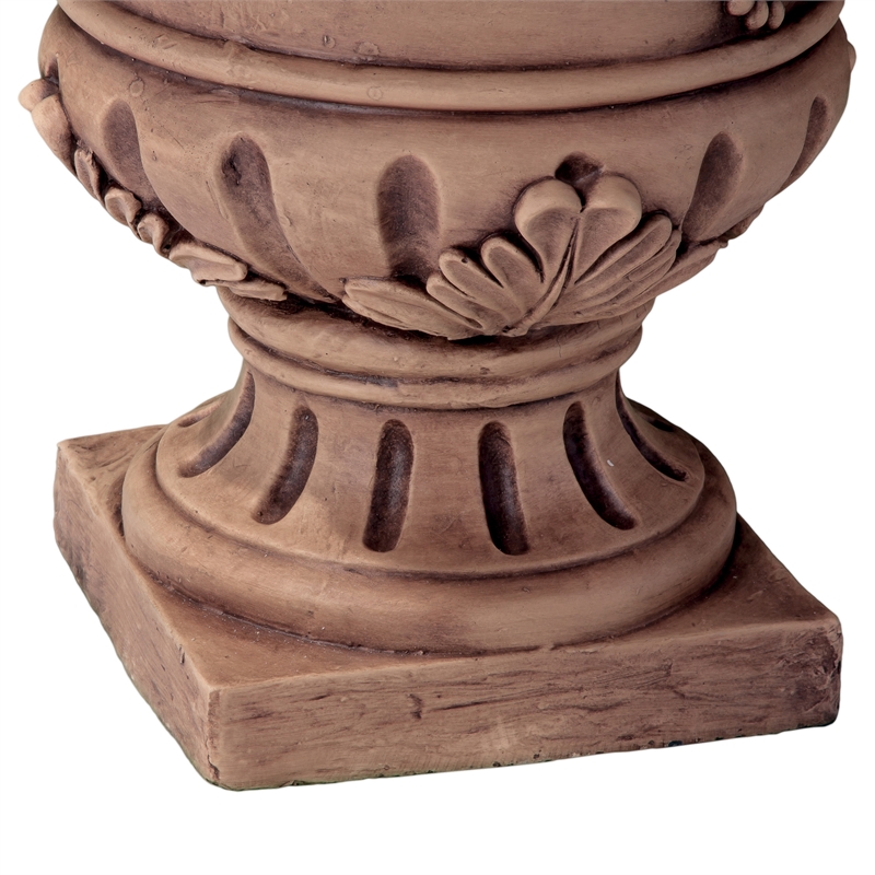 Noble House Roman Outdoor Cast Stone Roman Chalice Urn Planter | Cymax ...