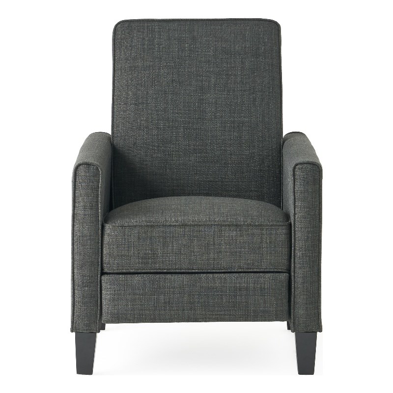 Noble House 296146 Upholstered Recliner Club Chair Gray