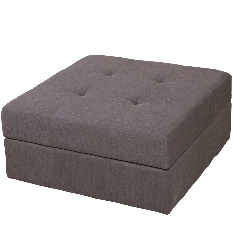 Noble House Redondo Ottoman in Brown and Grey | Cymax Business