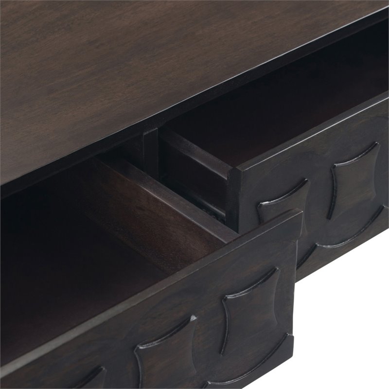 Simpli Home Wainwright Solid Mango Wood 43 inch Wide Mid Century Modern ...