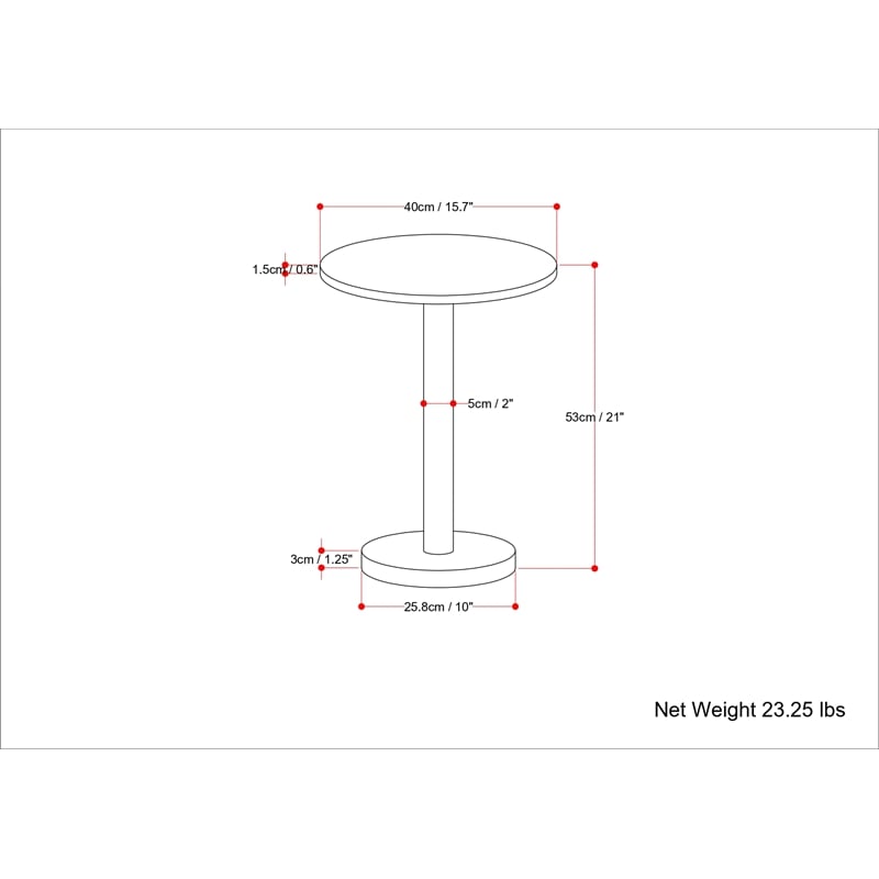 Evans Modern 16 inch Wide Metal Marble Side Table in White ...