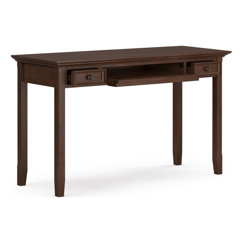 Amherst SOLID WOOD Transitional 54 inch Wide Desk in Russet Brown ...