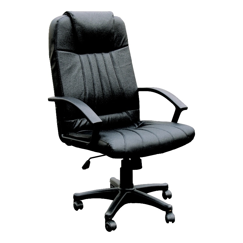 ACME Jason Bonded Leather Pneumatic Lift Office Chair in Black | Bush ...