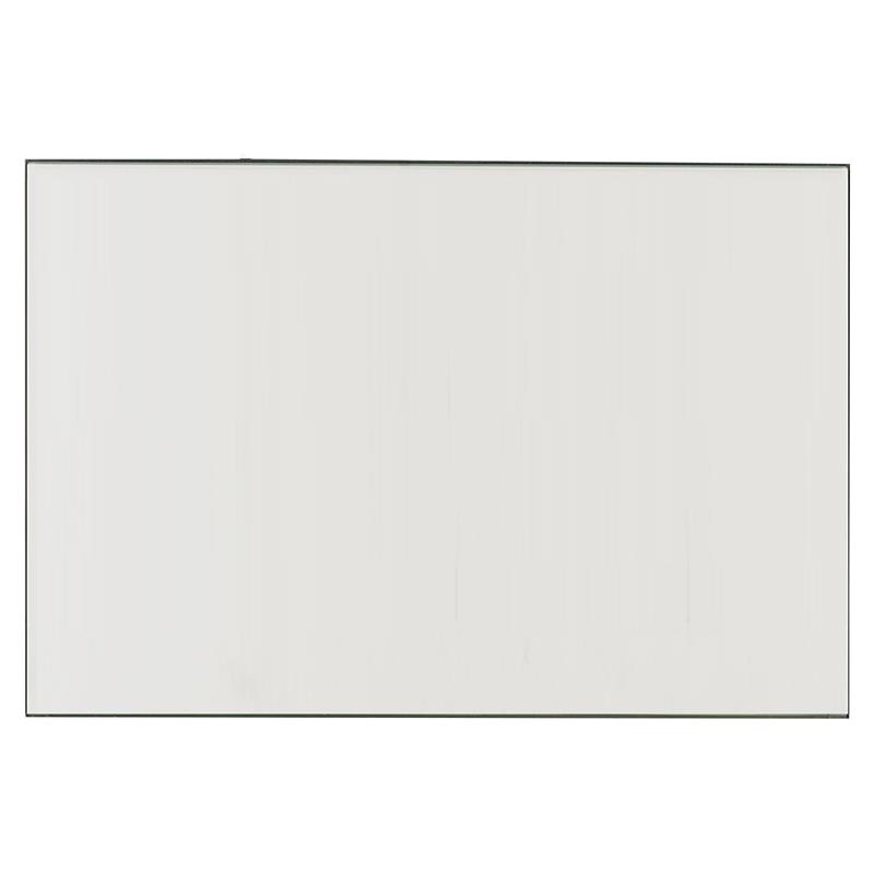 ACME Dominic Glass Accent Table with Magazine Rack in Mirrored and ...