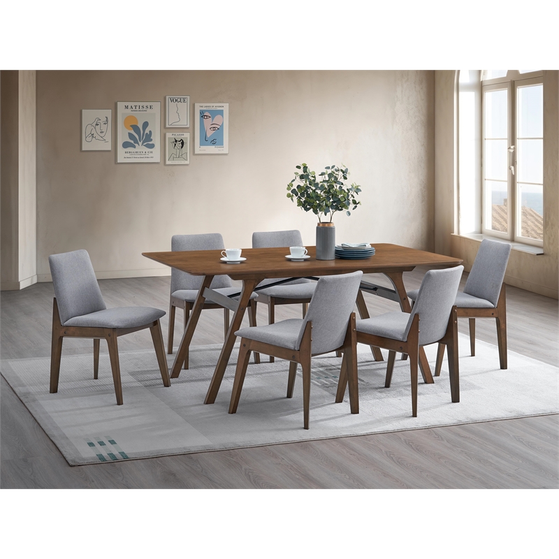 ACME Kaela Traditional Wood Rectangular Dining Table in Walnut | Cymax ...
