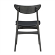 Capri Solid Wood Side Chairs (Set of 4) in Gray