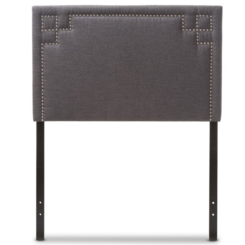 Geneva Upholstered Twin Headboard in Dark Gray | Cymax Business