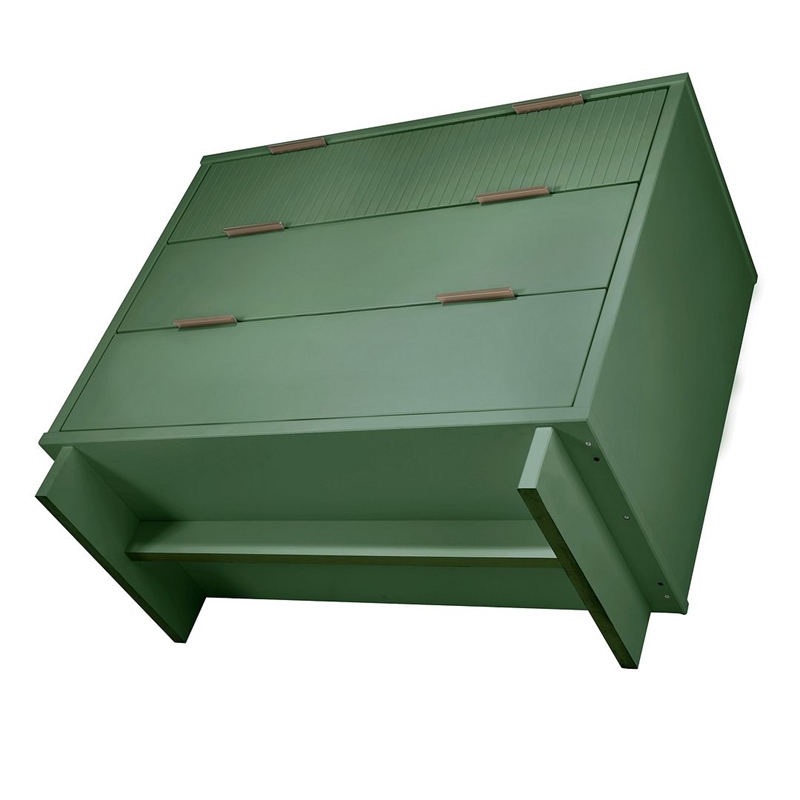 Manhattan Comfort Granville Standard Engineered Wood Dresser in Sage ...