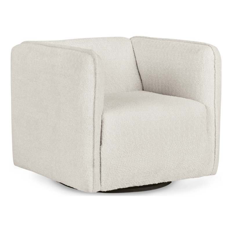 Ashley Furniture Lonoke Metal Swivel Accent Chair in Gray & Black ...
