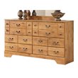 Ashley Furniture Bittersweet Queen Double Drawer Panel Bed in Brown ...