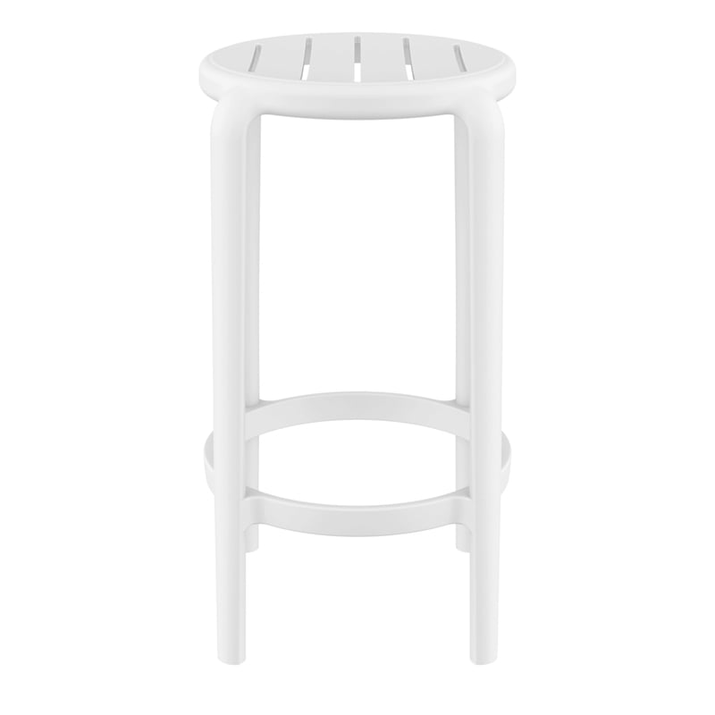 Compamia Tom Resin Counter Stool in White finish | Bush Furniture ...