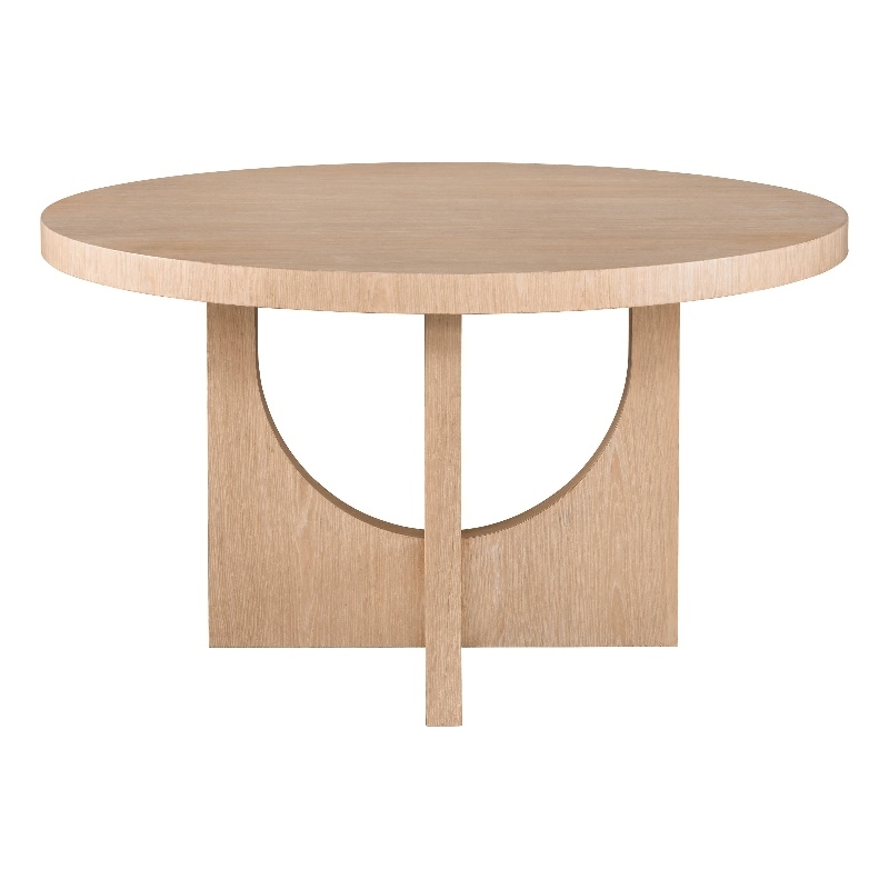 Universal Furniture Modern Nomad Callon Round Dining Table in Tan Tech ...