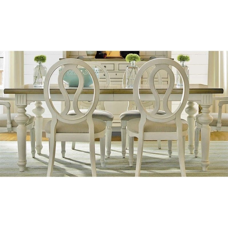 Universal Furniture Summer Hill Dining Table in Cotton White - 987652