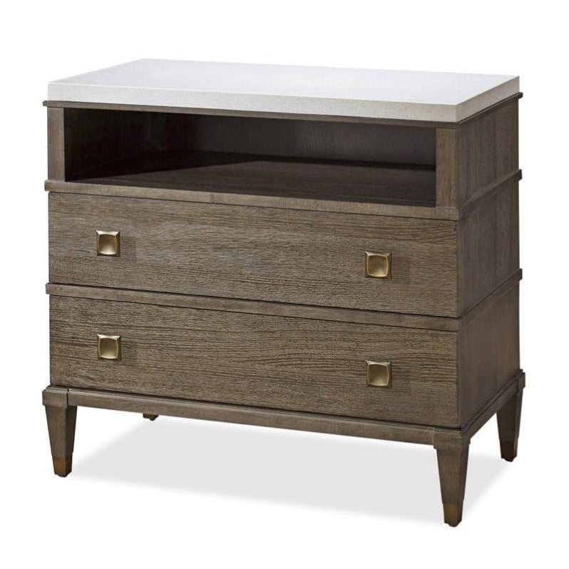 Universal Furniture Playlist 2 Drawer Nightstand in Brown Eyed Girl ...