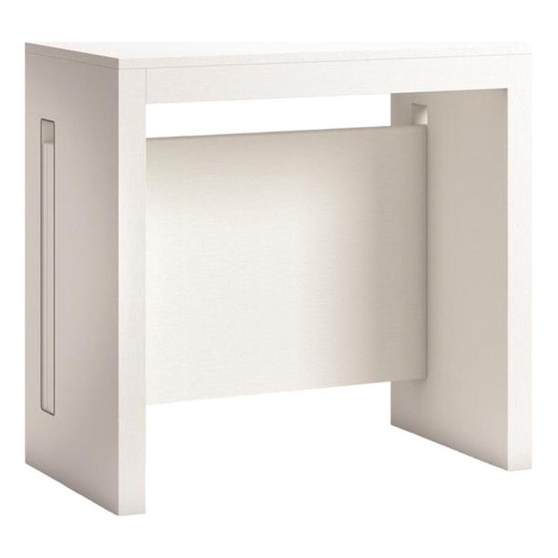 Modern Erika Engineered Wood Italian Extendable Console Table in White ...