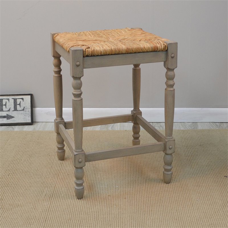 Carolina Classics Austin 24" Counter Stool in Weathered Gray ...