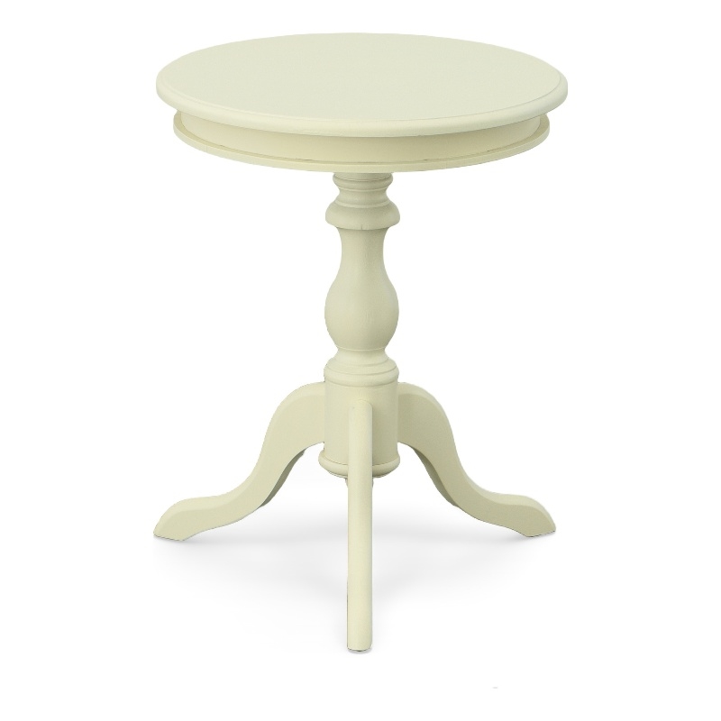 Carolina Classics Gilda Side Table in Antique Ivory | Bush Furniture Collection